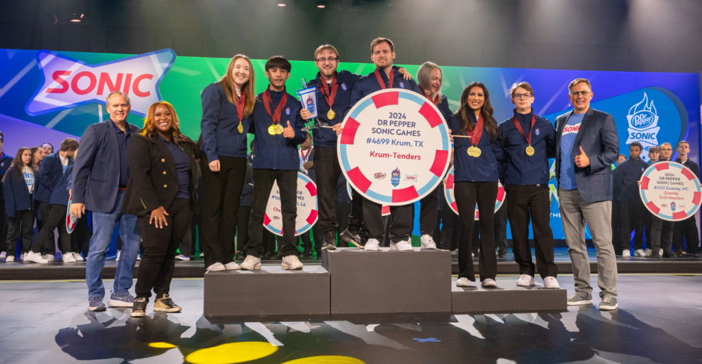 SONIC® Team from Krum, Texas, Wins 30th Annual DR PEPPER® SONIC GAMES